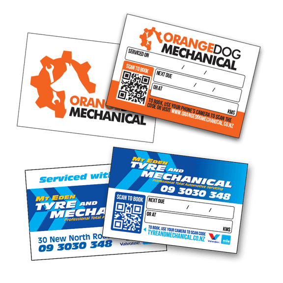 Custom Service Stickers – Orange Dog