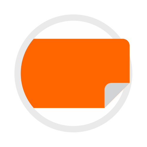 Vinyl Stickers – Orange Dog