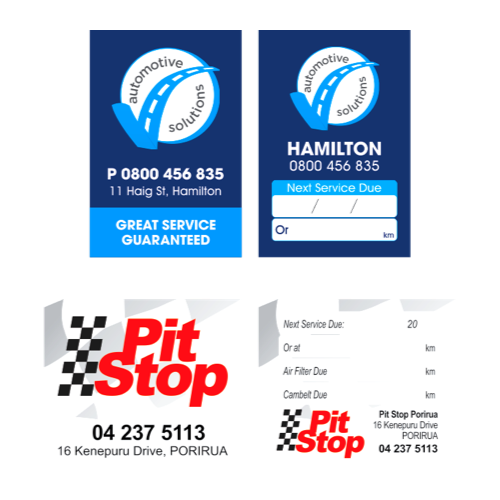 Custom Service Stickers – Orange Dog