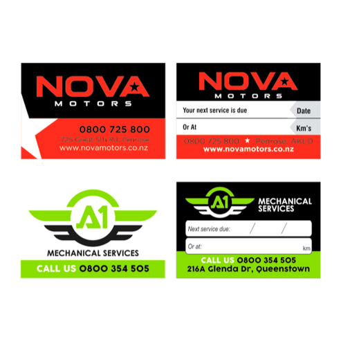 Custom Service Stickers – Orange Dog